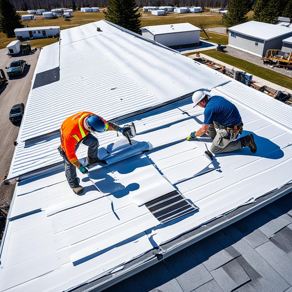 Easy TPO Roofing Installation on Mobile Homes
